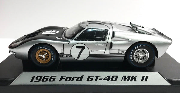 1966 GT40 MKII Silver 1:18 Diecast – Cobra Experience Store