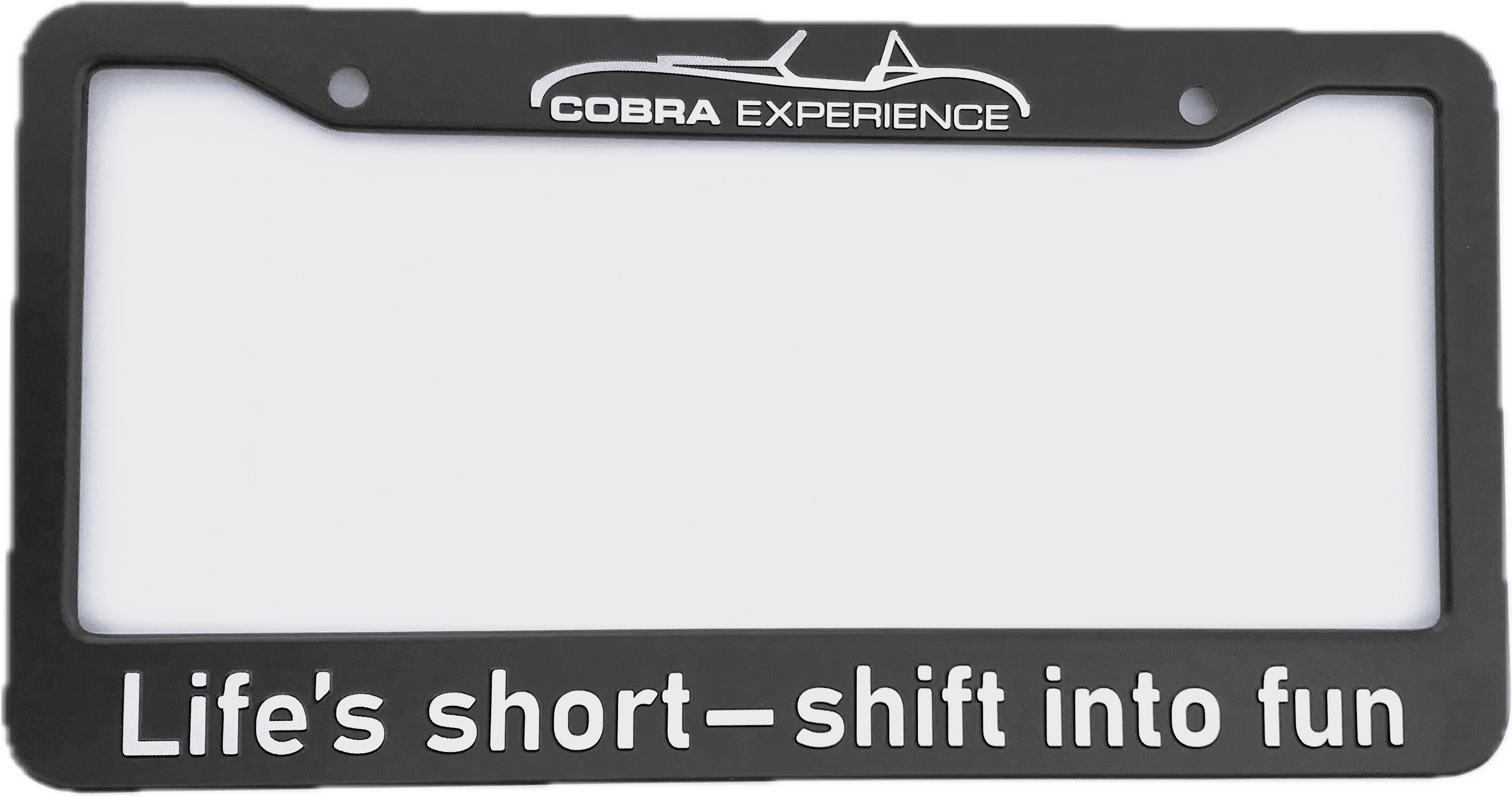 Life's Short - Shift into Fun - Aluminum License Plate Frame – Cobra ...