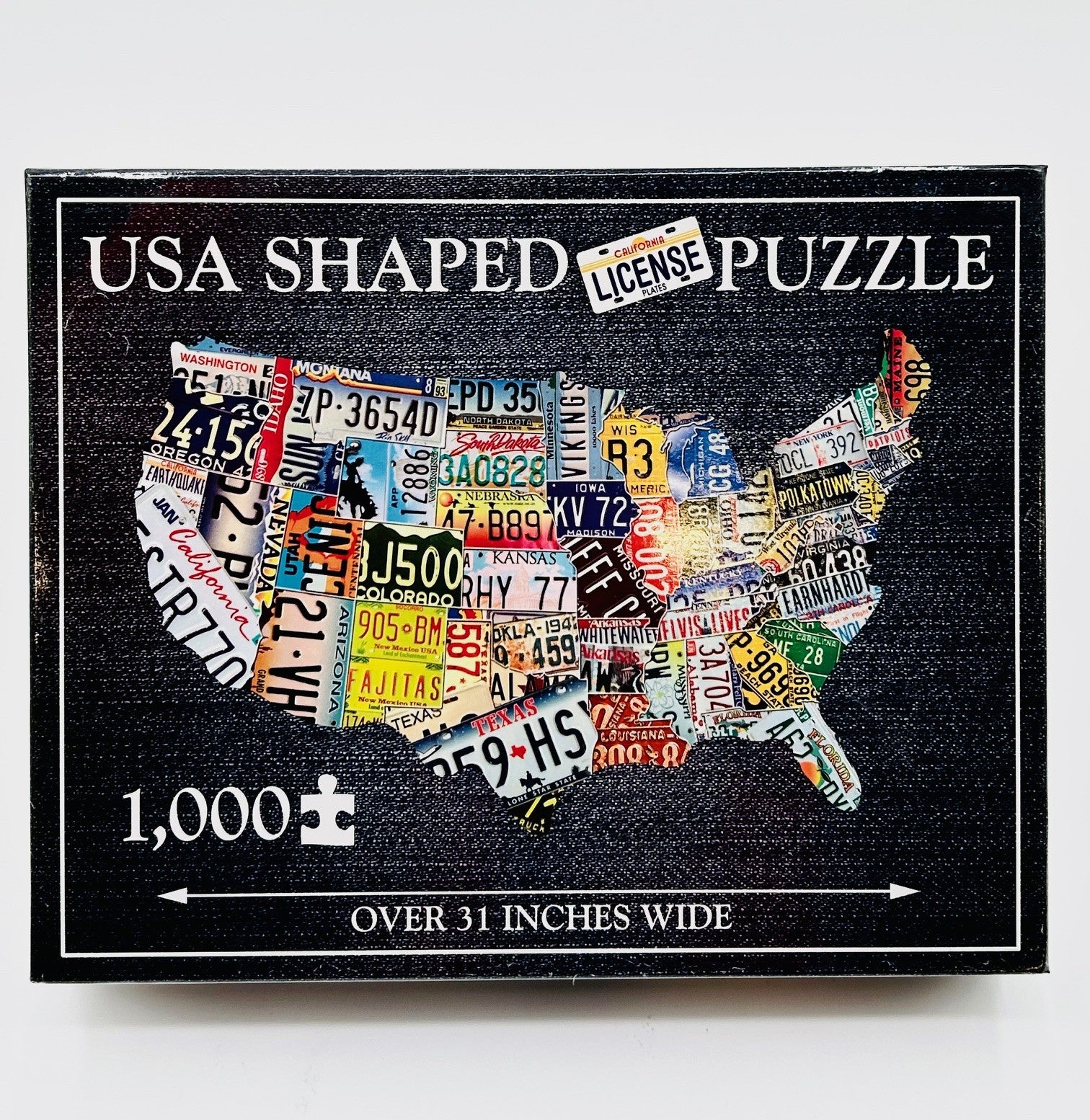 License Plate Map 1000 pc Puzzle – Cobra Experience Store